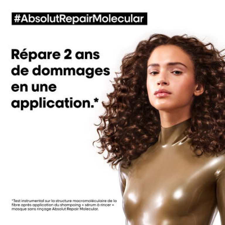 Réparation cheveux avec la gamme Absolut Repair Molecular